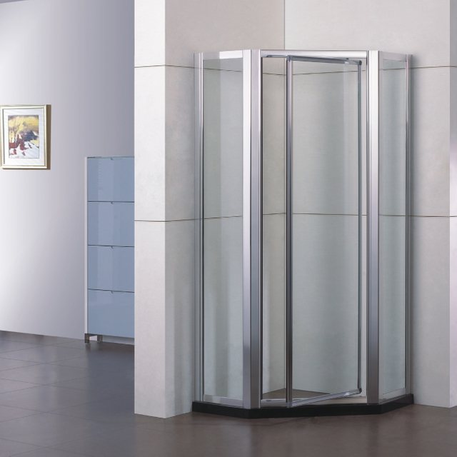 European Framed Glass Pivot Neo Angle Shower Doors-himalaya